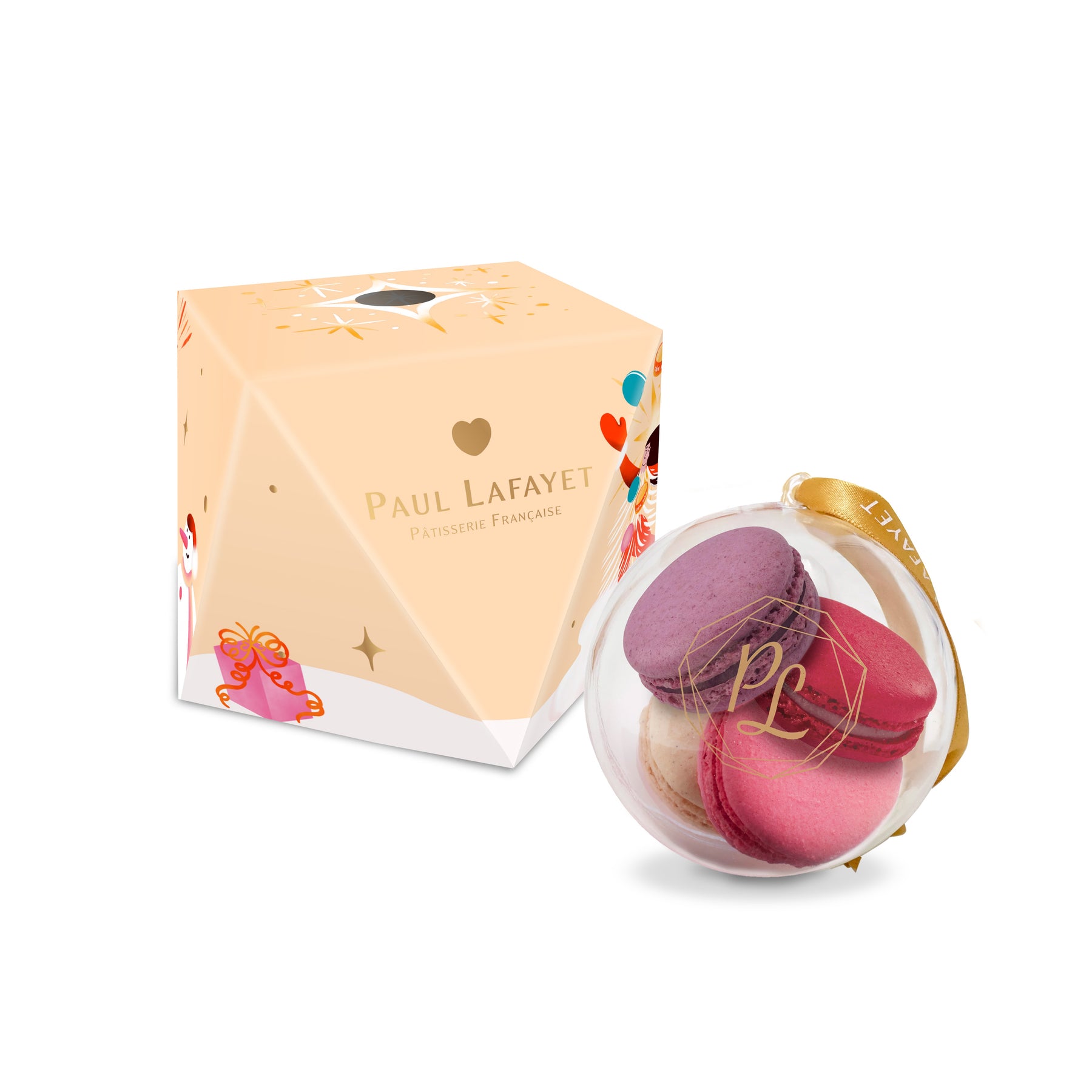 2024 Christmas Macaron Crystal Ball (4pcs) | Paul Lafayet